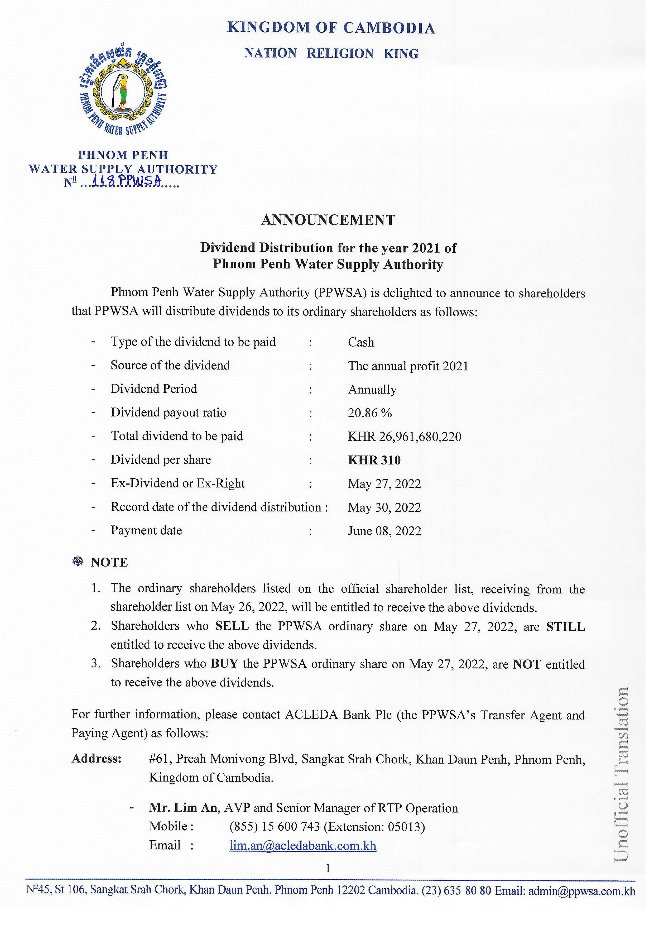 Phnom Penh Water Supply Authority